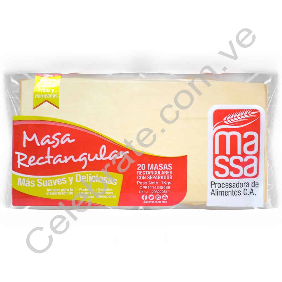 Masa Rectangular (1Kg) – Celebrate Masa Rectangular (1Kg) – Celebrate