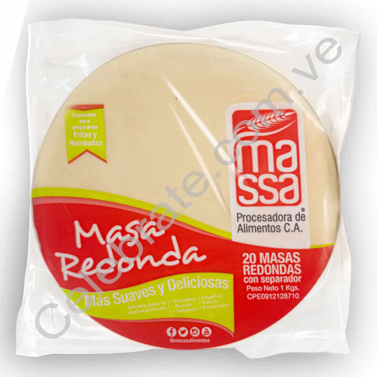 Masa Redonda 20 unid (1kg) – Celebrate Masa Redonda 20 unid (1kg) – Celebrate